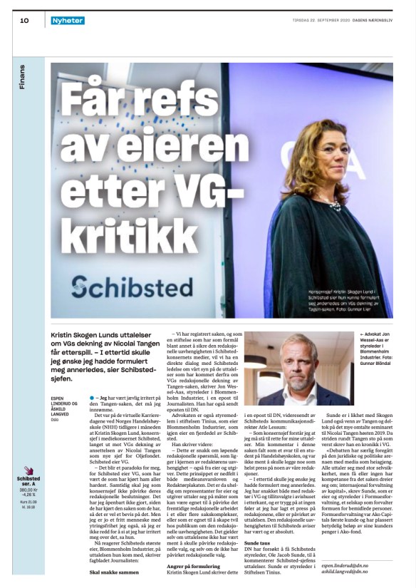 Er det noen voksne hjemme i Schibsted-ledelsen? | Runar Kristiansen